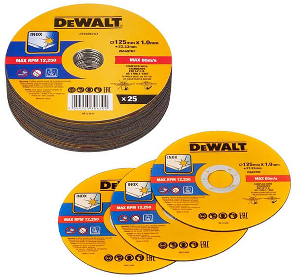 Δισκοι Κοπης Inox Dewalt 25 Τεμ 125μμ 1μμ Dt20594-qz - Αναλωσιμα ...