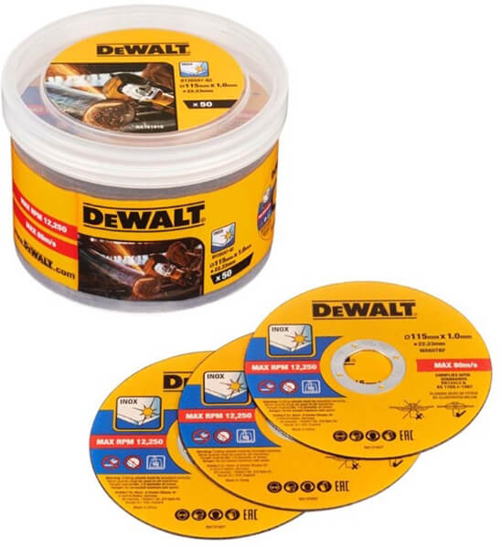 Δισκοι Κοπης Inox Dewalt 50 Τεμ 115μμ 1μμ Dt20597 - Αναλωσιμα ...