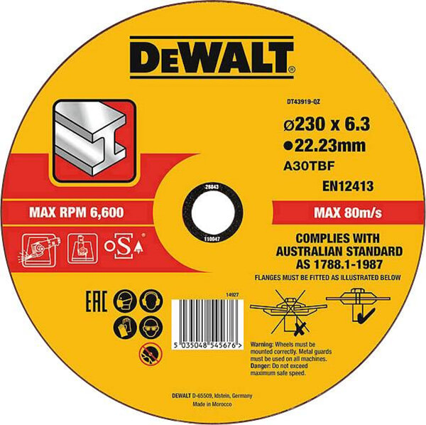 Δισκος Κοπης Μεταλλου Dewalt 230mm X 22.2 Dt43919-qz - Αναλωσιμα ...