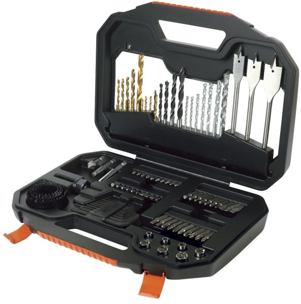 Κασετινα Set 100 Τεμ Black & Decker Με Τρυπανια Τιτανιου Μυτες ...