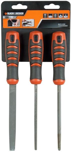 Σετ 3 Λιμες Black & Decker 160mm Αντιολισθητικη Λαβη 22569 ...