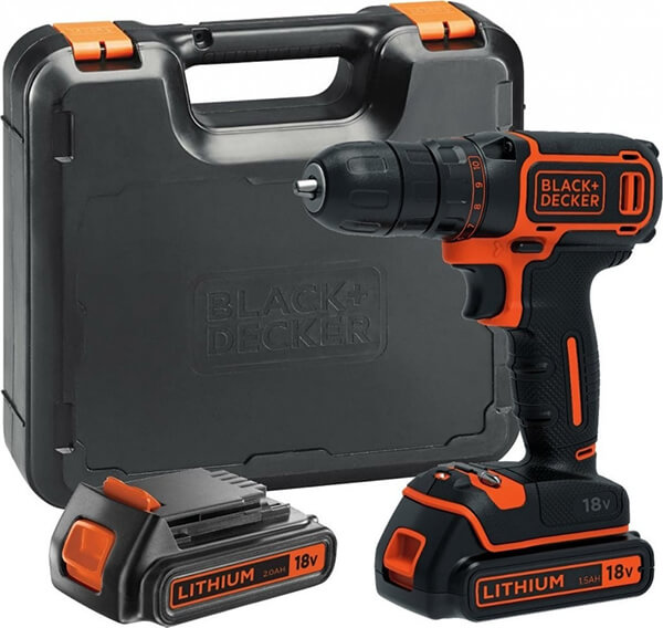 Δραπανοκατσαβιδο Μπαταριας Black & Decker 10mm 18v Li-ion 1.5ah 2 ...