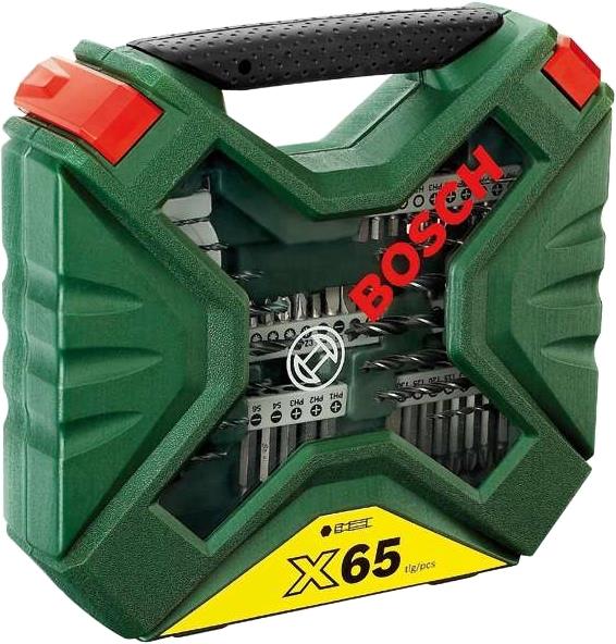 Σετ 65 Τεμαχιων Μυτες + Τρυπανια + Καρυδακια Bosch X-line 2607010612 ...