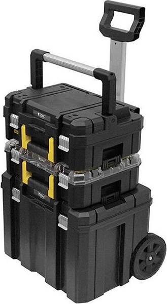 Τροχηλατος Εργαλειοφορος Stanley Fatmax Array 3 Βαλιτσακια T-stak Fmst1 ...