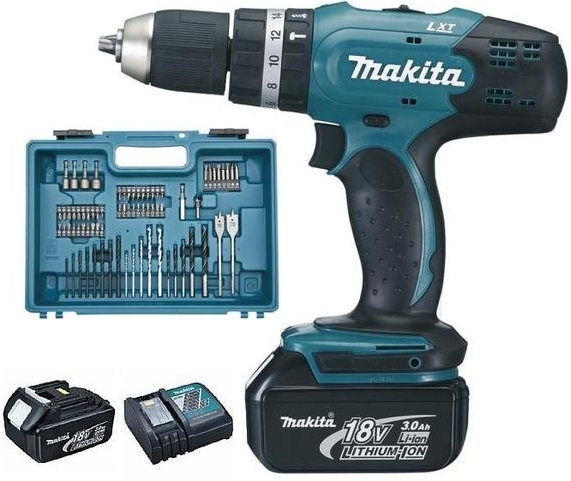 Κρουστικο Δραπανοκατσαβιδο Makita 18v 2x 3ah + 74 Εξαρτηματα Makpac ...