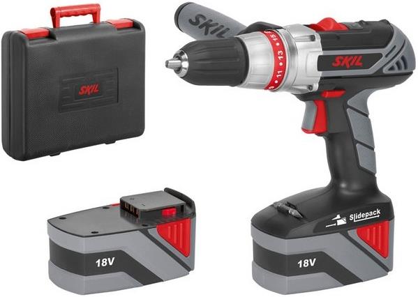 Δραπανοκατσαβιδο Κρουστικο Μπαταριας Skil 18v 2x1.2ah Ni-cd Κασετινα ...