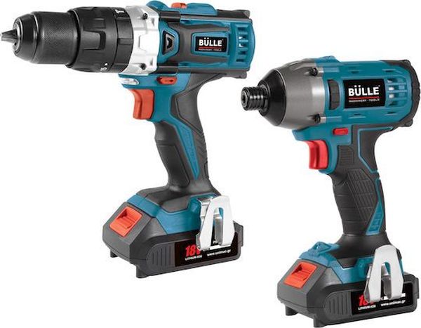 Σετ Brushless Κρουστικο Δραπανοκατσαβιδο 40nm + Παλμικο Κατσαβιδι Bulle ...