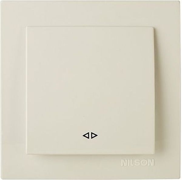 Geyer Μπεζ Διακοπτης Μεσαιος Α/ρ Nilson - Διακοπτικο υλικο (TLS.131574)
