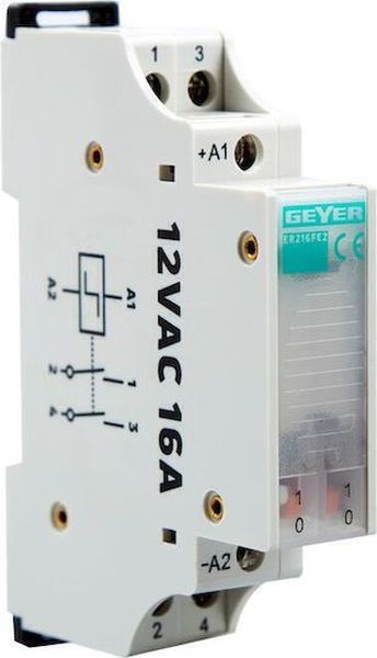 Geyer Ρελε Καστανιας 1θ 16a 24v Ac 2no - Υλικα πινακα (TLS.132640)