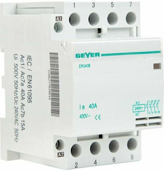 Geyer Ρελε Θερμ/των 3θ 40α 230v Ac 4no - Υλικα πινακα (TLS.132646)