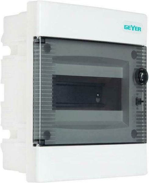 Geyer Πινακας Xωνευτος Αθως 1x8θ Διαφανη Πορτα Ip40 - Υλικα πινακα (TLS ...