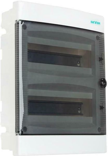 Geyer Πινακας Xωνευτος Αθως 2x12θ Διαφανη Πορτα Ip40 - Υλικα πινακα ...