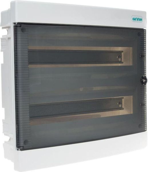 Geyer Πινακας Xωνευτος Αθως 2x18θ Διαφανη Πορτα Ip40 - Υλικα πινακα ...
