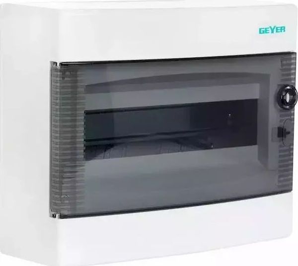 Geyer Πινακας Επιτοιxος Αινος 1x12θ Διαφανη Πορτα Ip40 - Υλικα πινακα ...