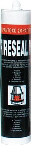 Σιλικονη Ακρυλικη Τζακιου Ελαστοτετ Fireseal-w 1200c Κελσιου Μαυρη ...