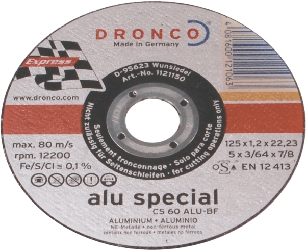 Δισκοι Κοπης Αλουμινιου Dronco 115χ1.2 - Αναλωσιμα-εξαρτηματα εργαλειων ...