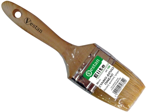 Πινελα Διπλα Vestan Elite Ξυλινη Λαβη Λευκη Τριχα 6 Cm - Εργαλεια βαφης ...