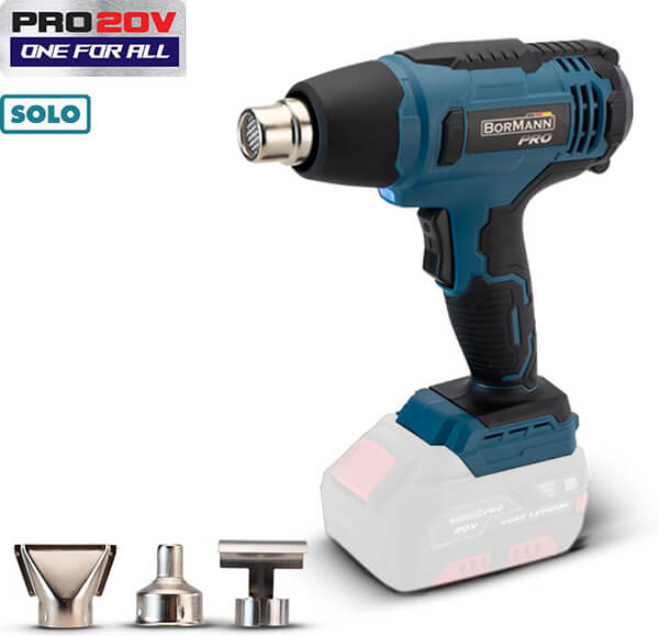 Πιστολι Θερμου Αερα Μπαταριας Bormann Bbp5250 20v Solo - Πιστολια θερμου αερα (TLS.330351)