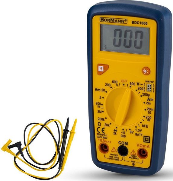 Πολυμετρο Ψηφιακο Ac/dc 200v Bormann Bdc1000 - Οργανα μετρησης (TLS.330784)