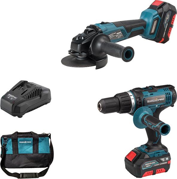 Βormann Pro Bbp9210 Σετ Κρουστικο Δραπανο & Γωνιακος Τροχος Μπαταριας ...