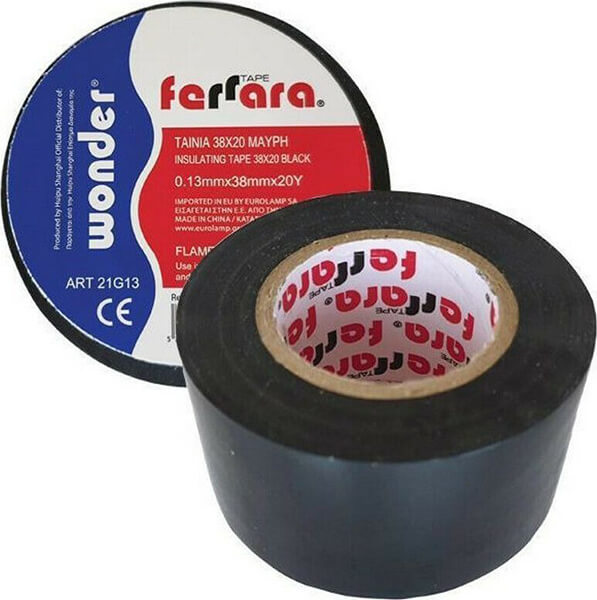 Wonder Μονωτικη Ταινια Μαυρη 38mm X 20m 147-34011 - Αναλωσιμα ...