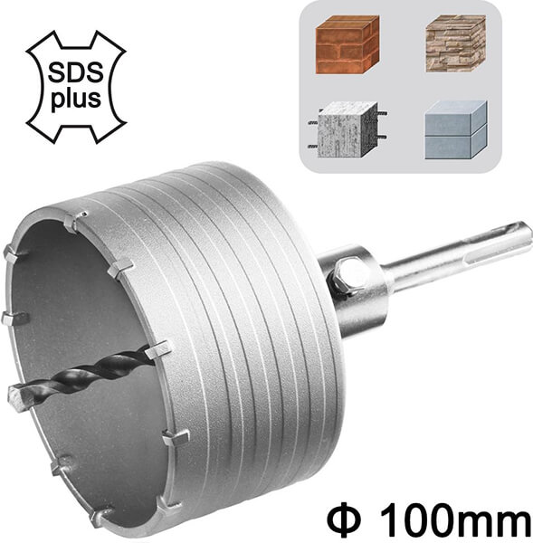 Ποτηροκορωνα Τουβλου Sds Plus 100mm Ingco Hcb1001 - Αναλωσιμα ...