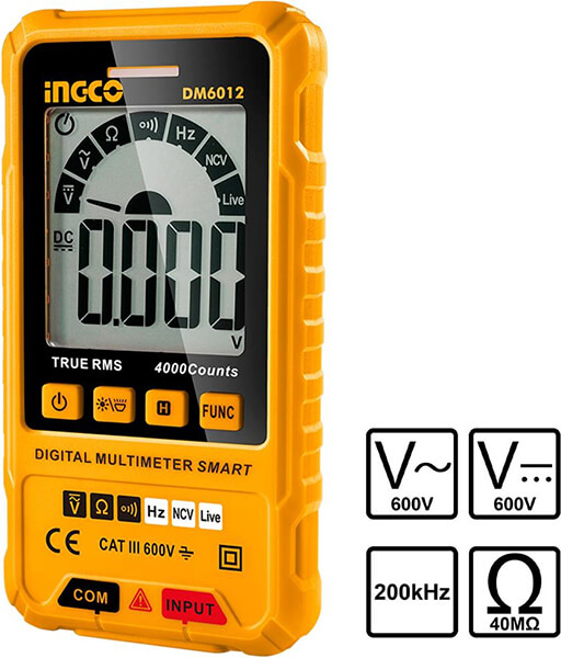 Ψηφιακο Πολυμετρο Ingco Dm6012 - Οργανα μετρησης (TLS.391207)