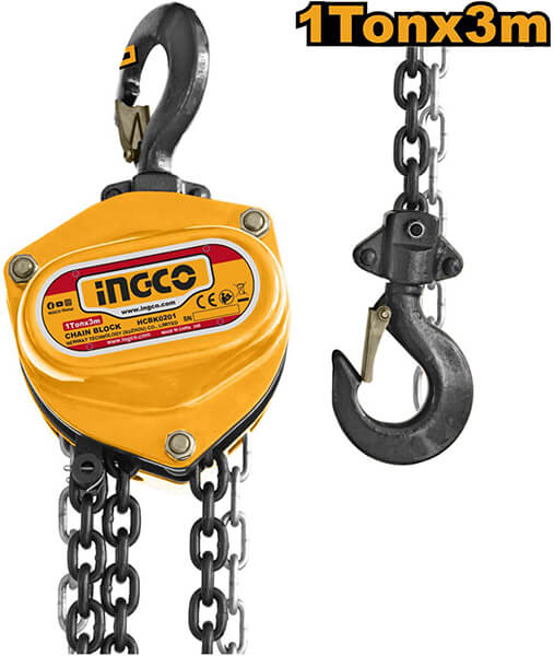 Παλαγκο Αλυσιδας - Γερανακι 1 Ton Ingco Hcbk0201 - Ανυψωτικα (TLS.391435)