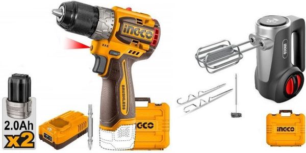 Δραπανοκατσαβιδο Μπαταριας 16v Ingco Cdli16682+μιξερ Χειρος Μπαταριας ...