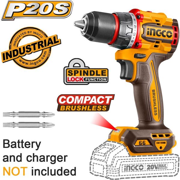 Δραπανοκατσαβιδο Compact Μπαταριας 20v Li-ion Solo 66nm Ingco Cdli206681 - Δραπανα-κατσαβιδια ...