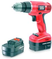 Δραπανοκατσαβιδο Μπαταριας Black & Decker 10mm 12v 2x Μπαταριες ...