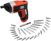 Κατσαβιδι Μπαταριας Black & Decker 3.6v Li-ion Σε Μεταλλικη Κασετινα Με ...