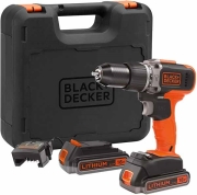 Δραπανοκατσαβιδο Κρουστικο Μπαταριας Black & Decker 10mm 18v Li-ion 2χ ...