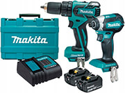 Σετ Κρουστικο Δραπανοκατσαβιδο+παλμικο Makita 18v 2x 3ah Li-ion Βαλιτσα ...