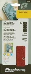 Σετ 5 Φυλλα Λειανσης 93χ190μμ Quick Fit 2χ80β, 2χ120β, 1χ240β Προτρυπ ...