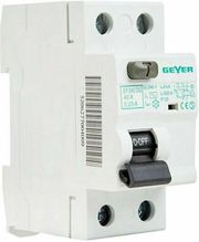 Geyer Ρελε Διαφυγης 2p 63a 500ma Ac - Υλικα πινακα (TLS.132577)