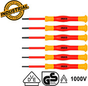 Σετ 6 Τεμ. Κατσαβιδια Ηλεκτρολογου Vde Ακριβειας Ingco Hkipsd0601 ...