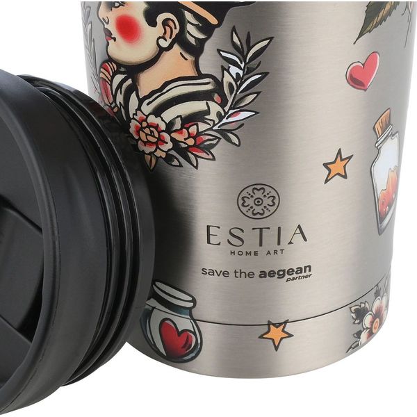 Estia Travel Mug Sta 350ml Old School Ink 01-31916 - Παγουρια (TRV.172239)