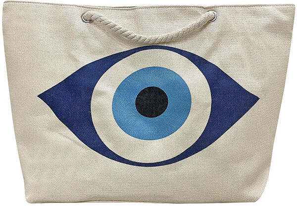 Τσαντα Παραλιας Μεγαλη Με Ματι 58x37x16cm - Accessories παραλιας (TRV ...