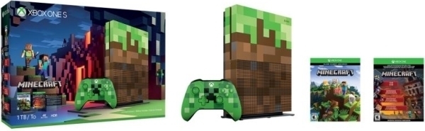 Xbox One S Console 1tb Minecraft Edition & Minecreft - Core (XB1.00407)