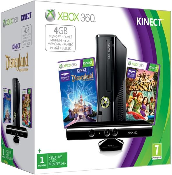 Xbox 360 4gb + Kinect Sensor + Disneyland + Adventures - Console (XB3 ...